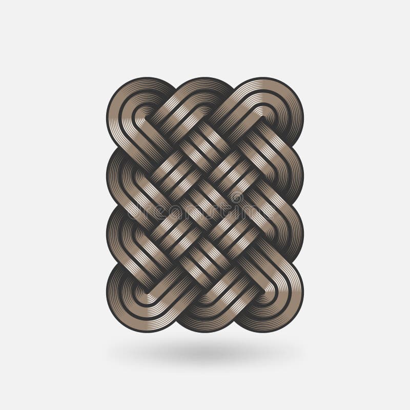 Weaving Symbol Abstract Knot Icon Stock Vector - Illustration of modern ...
