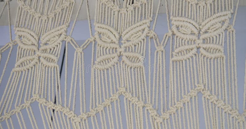 Weaving Thread Decoration Ornament in a Rural House Stock Video - Video ...