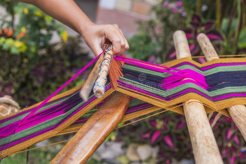 Weaving Traditional Textile, Peru Stock Image - Image of business ...
