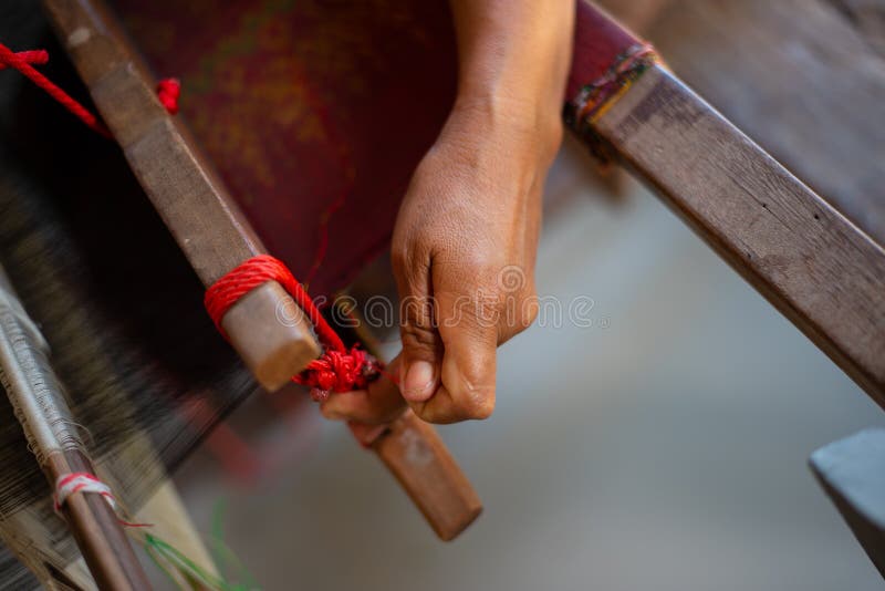 Weaving stock photo. Image of textile, handicraft, work - 176928824