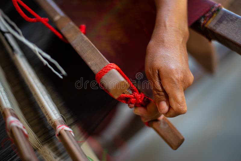 Weaving stock image. Image of handicraft, textile, weaving - 176928923