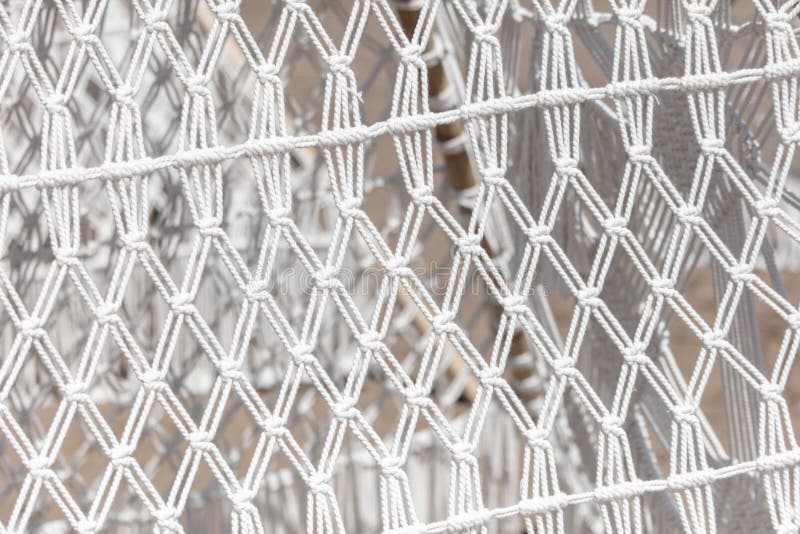 Weaving from White Thread As an Abstract Background. Stock Photo ...