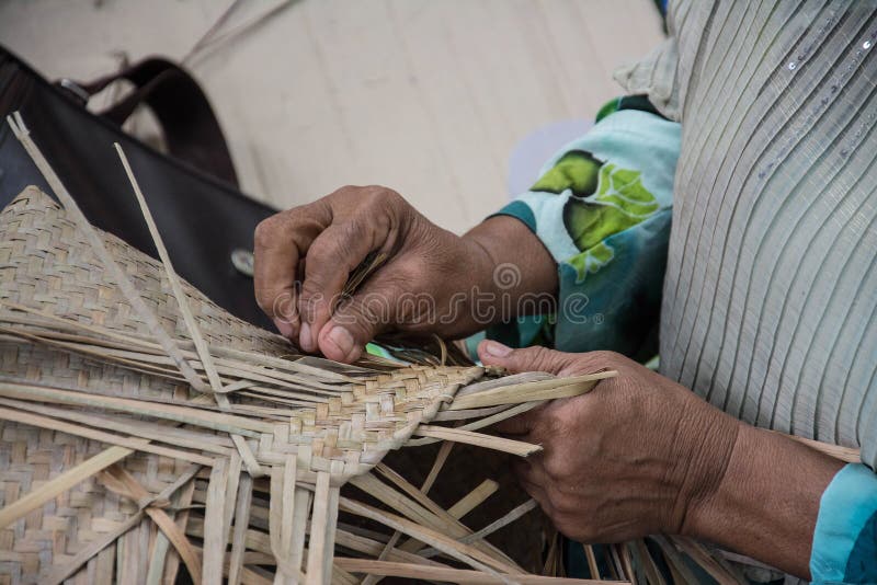 Weaving a Wicker Basket by Handmade Stock Photo - Image of handwork ...