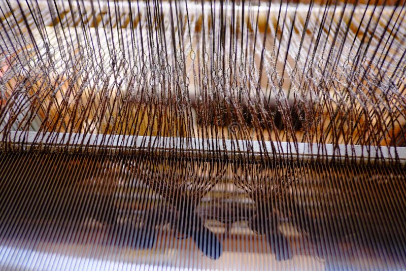Weaving work. stock photo. Image of hand, fabric, weaving - 87761382