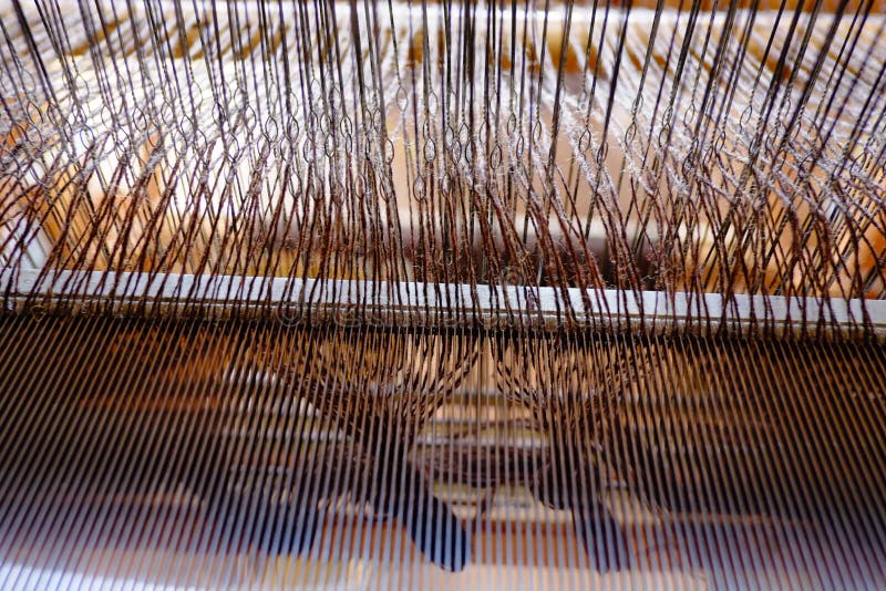Weaving work. stock image. Image of stall, workshop, woven - 87761539