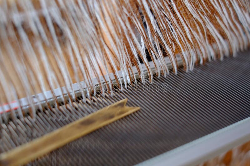 Weaving work. stock image. Image of workshop, dyeing - 87764161