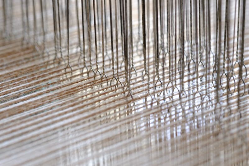 Weaving work. stock photo. Image of weaving, stall, warp - 87764200