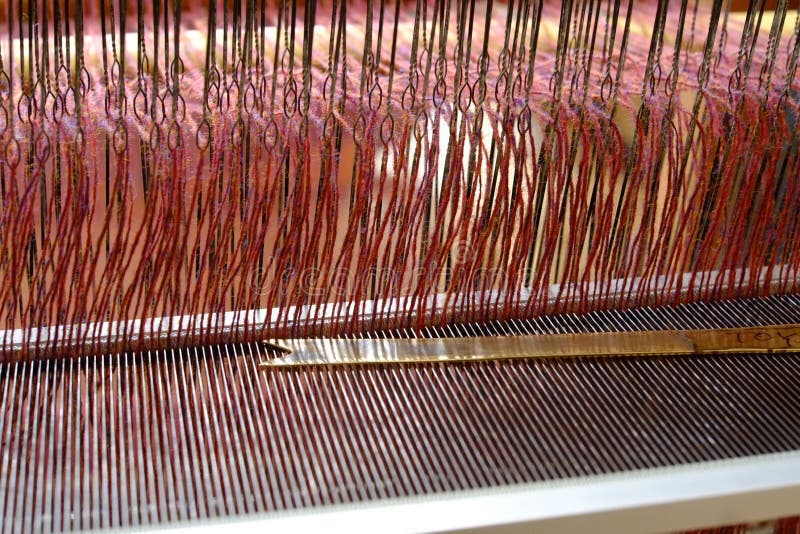Weaving work. stock image. Image of weaving, shut, shuttle - 87764215