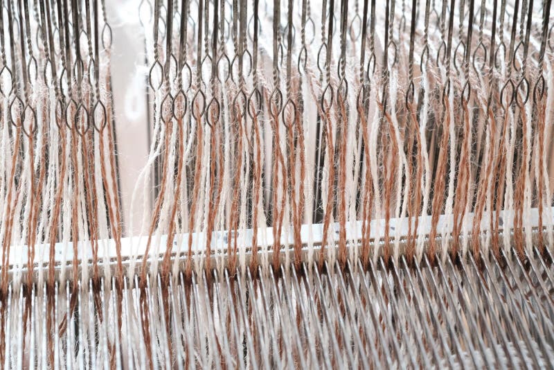 Weaving work. stock photo. Image of warp, fabric, woven - 87764252