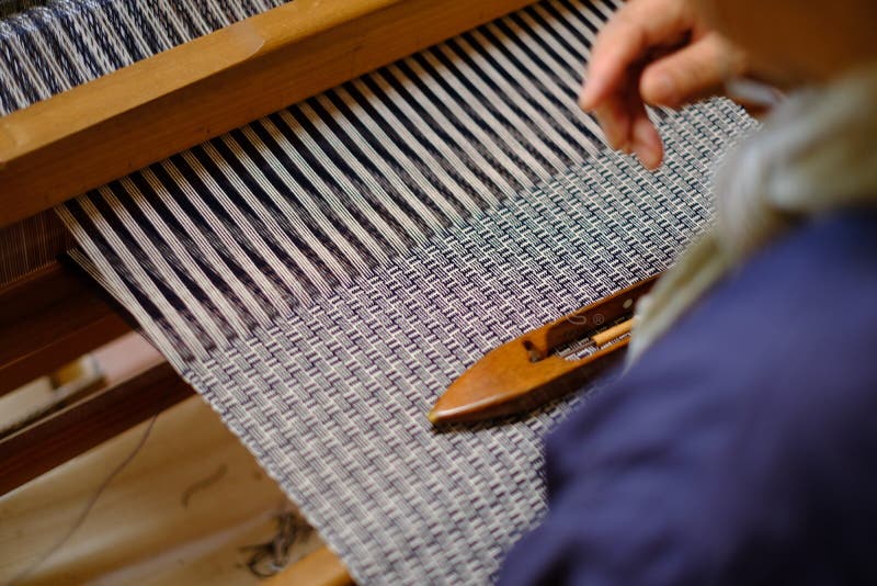 Weaving work. stock image. Image of shut, stall, shuttle - 87764265