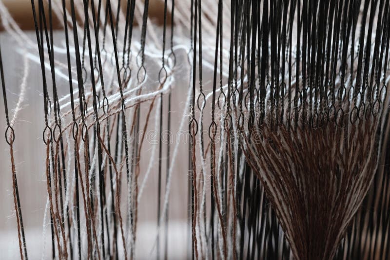 Weaving work. stock image. Image of workshop, shawl, fabric - 87764267
