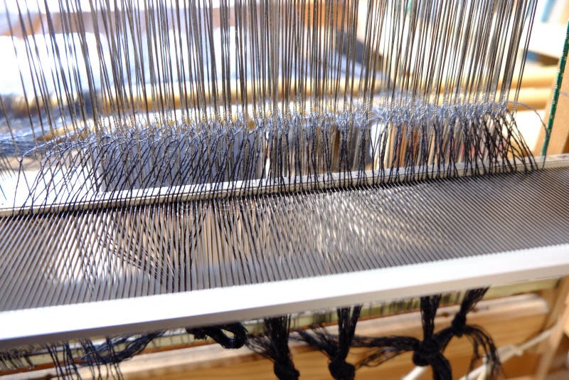 Weaving work. stock image. Image of shut, workshop, shawl - 87764269