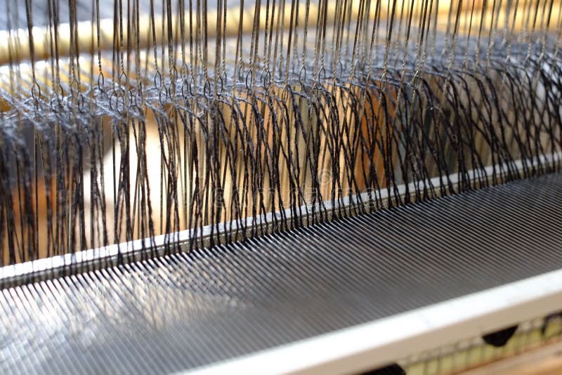 Weaving work. stock image. Image of shawl, tissue, warp - 87764331