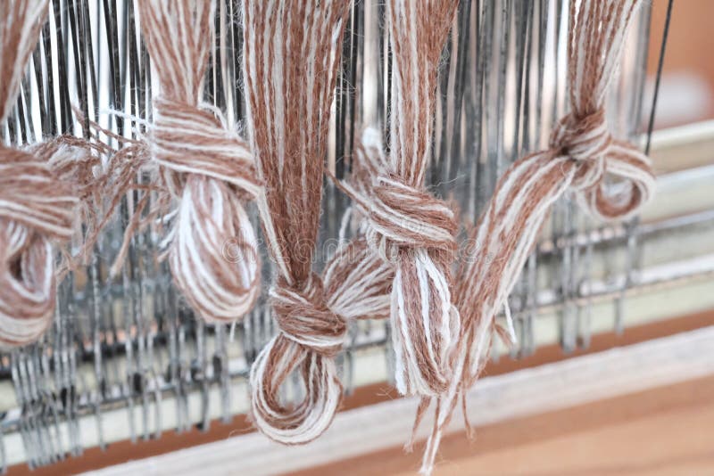 Weaving work. stock photo. Image of shuttle, work, hand - 87764362