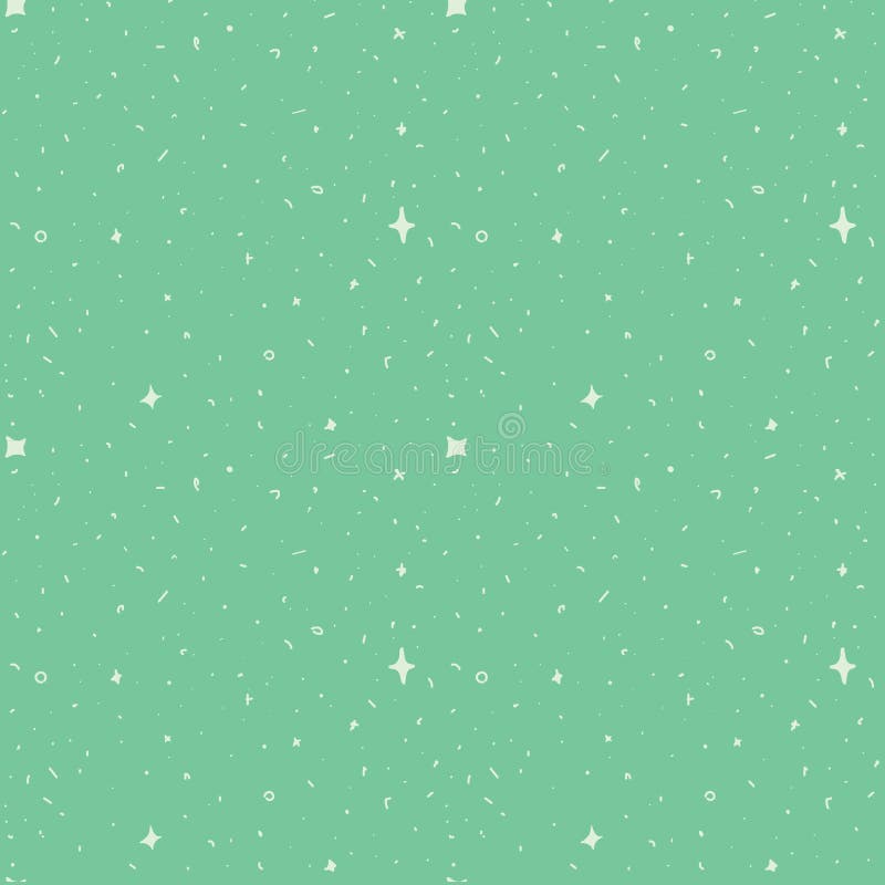 Seamless Space Pattern. Cosmic Pattern with Stars on Turquoise ...