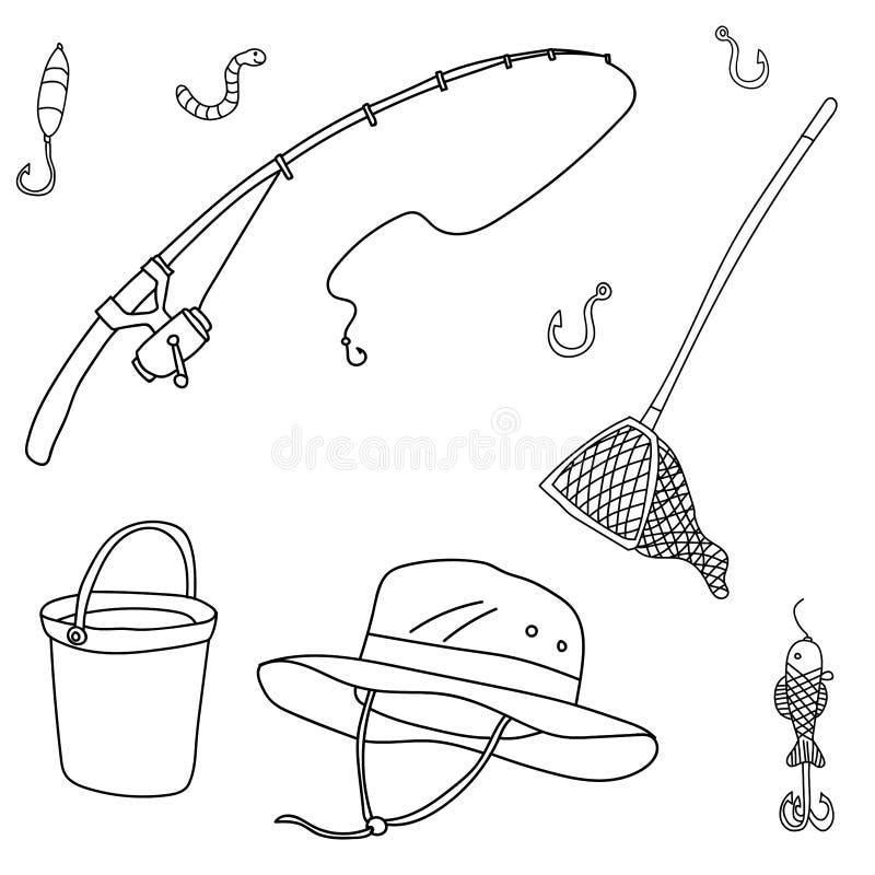 Fishing Stuff Stock Illustrations – 83 Fishing Stuff Stock ...