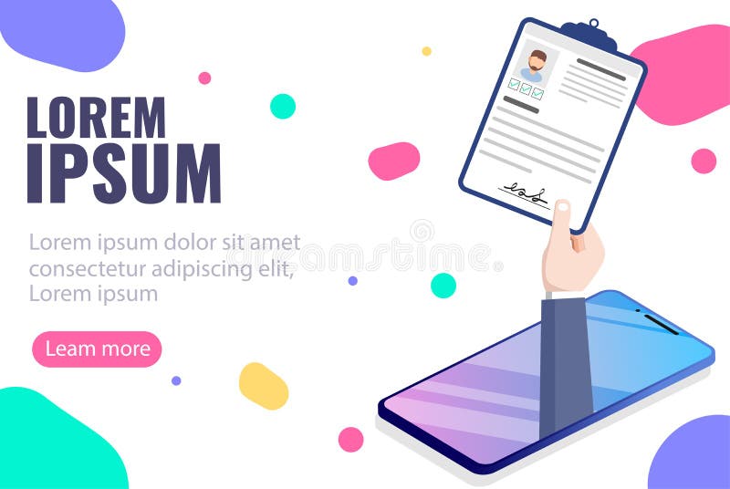 Application Interview Concept. Human Resource Girl Selecting People To ...