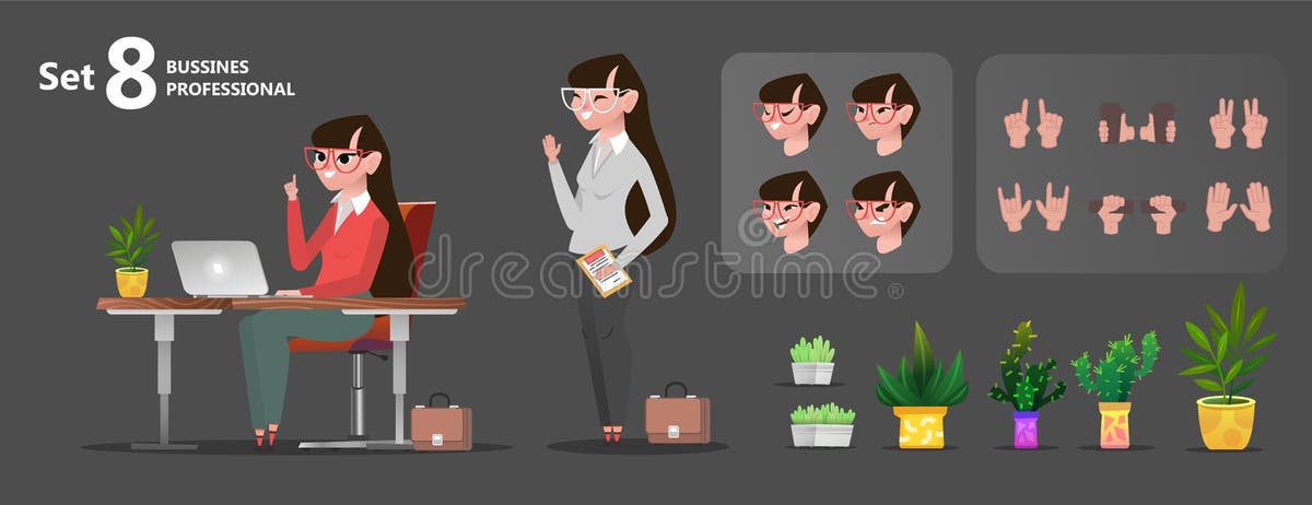Work Characters Animation Stock Illustrations – 485 Work Characters ...