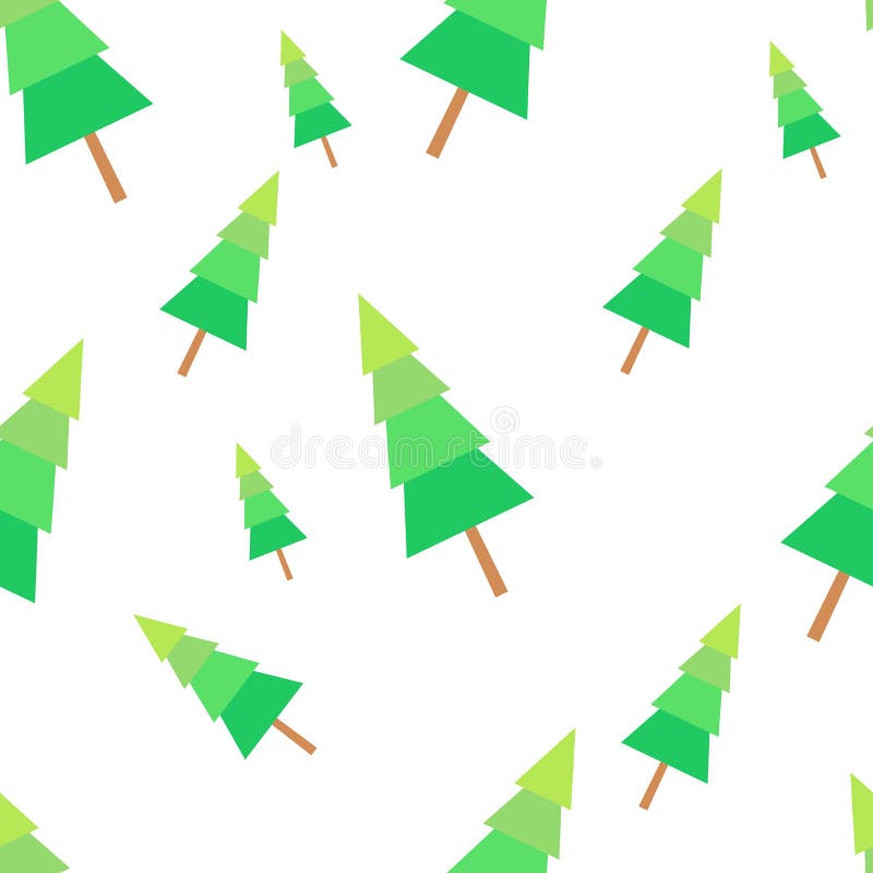 Decorative Seamless Pattern with Trunks of Trees. Trees Vector Stock ...