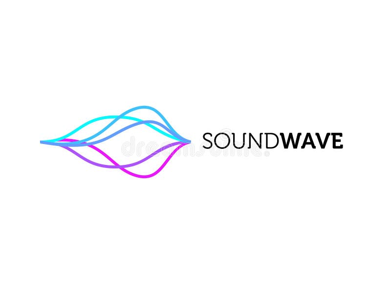 Colorful Sound Wave Logo Design Template Stock Illustration ...