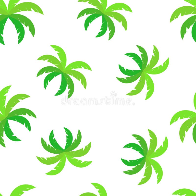 Wrapping Leaves Pattern. Seamless Vector Tropical Leaves Plant Bush ...