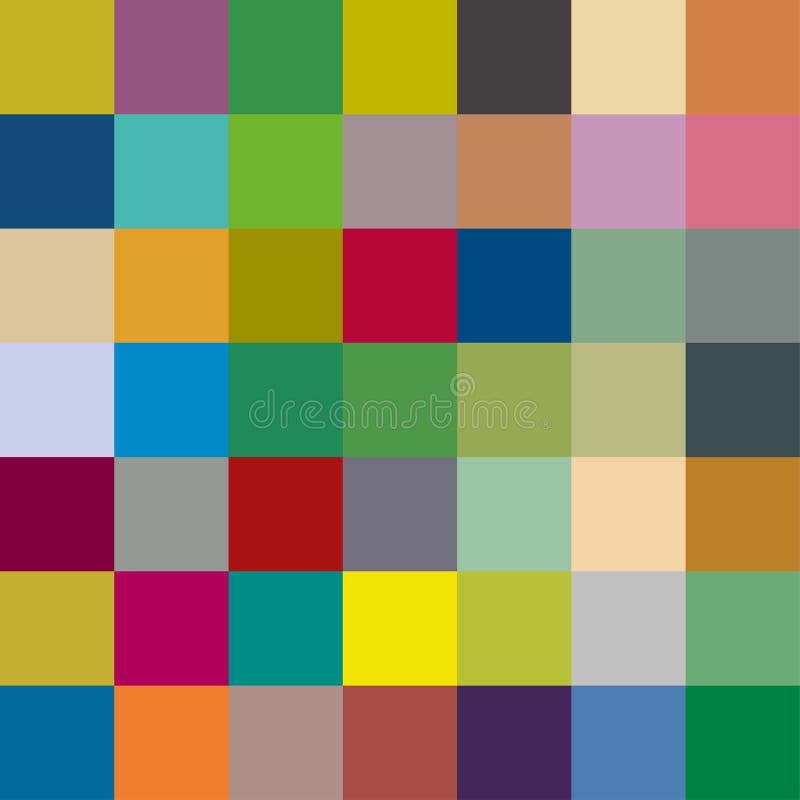 Pan Tone Coloured Square Pattern Vector Image Stock Vector ...