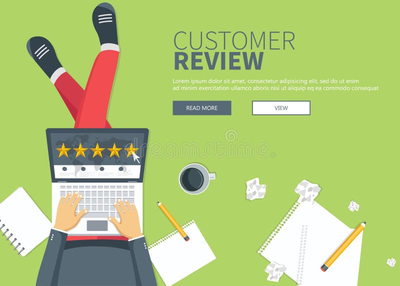 Concept of Feedback, Testimonials Messages and Notifications. Rating on ...