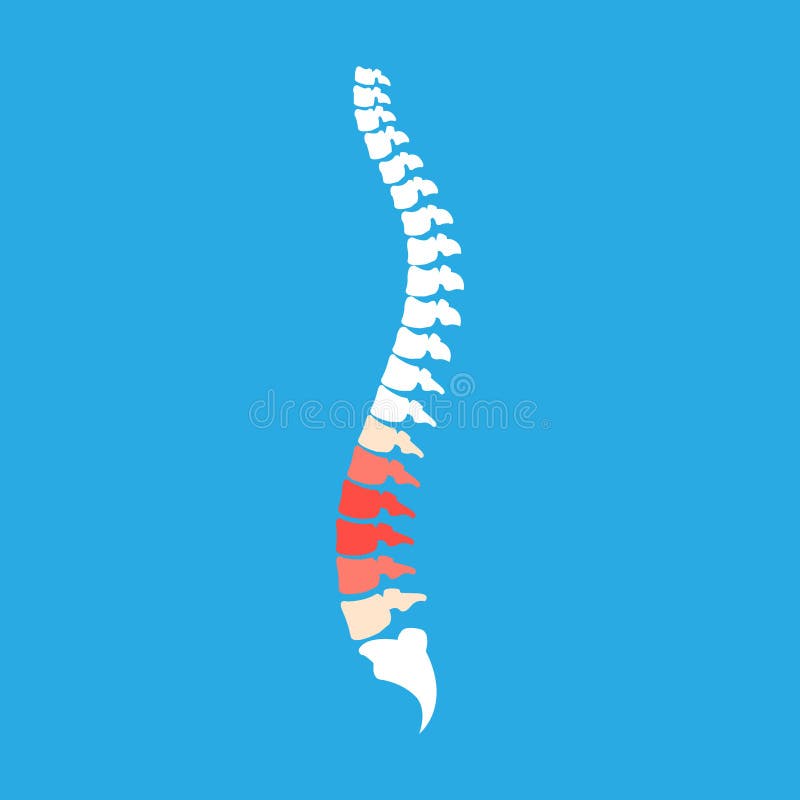 Back Pain Vector Icon - Vector Stock Vector - Illustration of bone ...