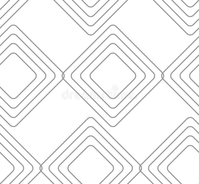 Seamless Light Gray Rhombus Geometric Vector Pattern Stock Illustration ...