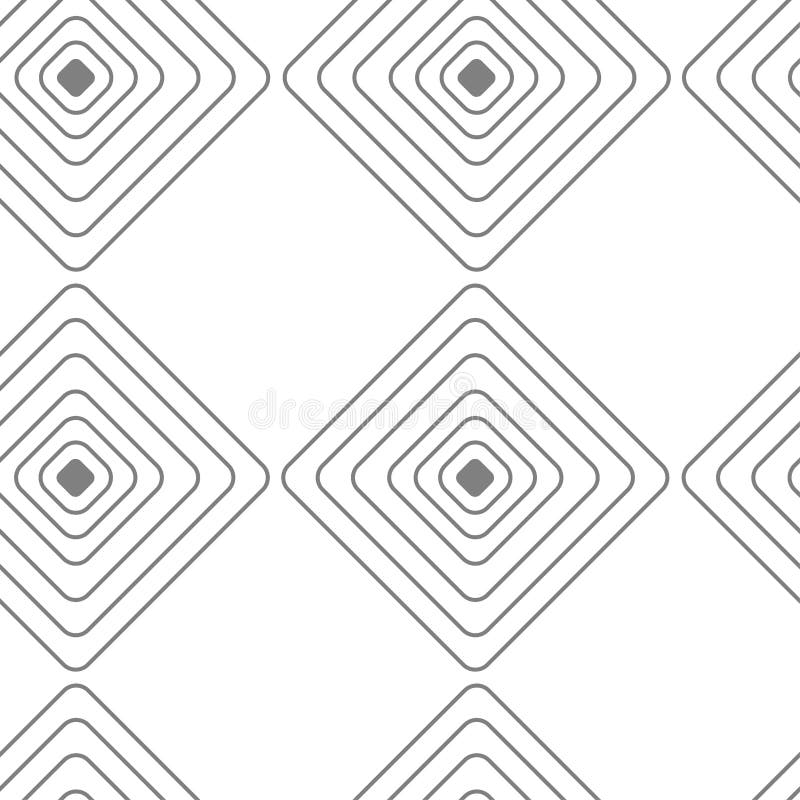 Seamless Light Gray Rhombus Geometric Vector Pattern Stock Illustration ...