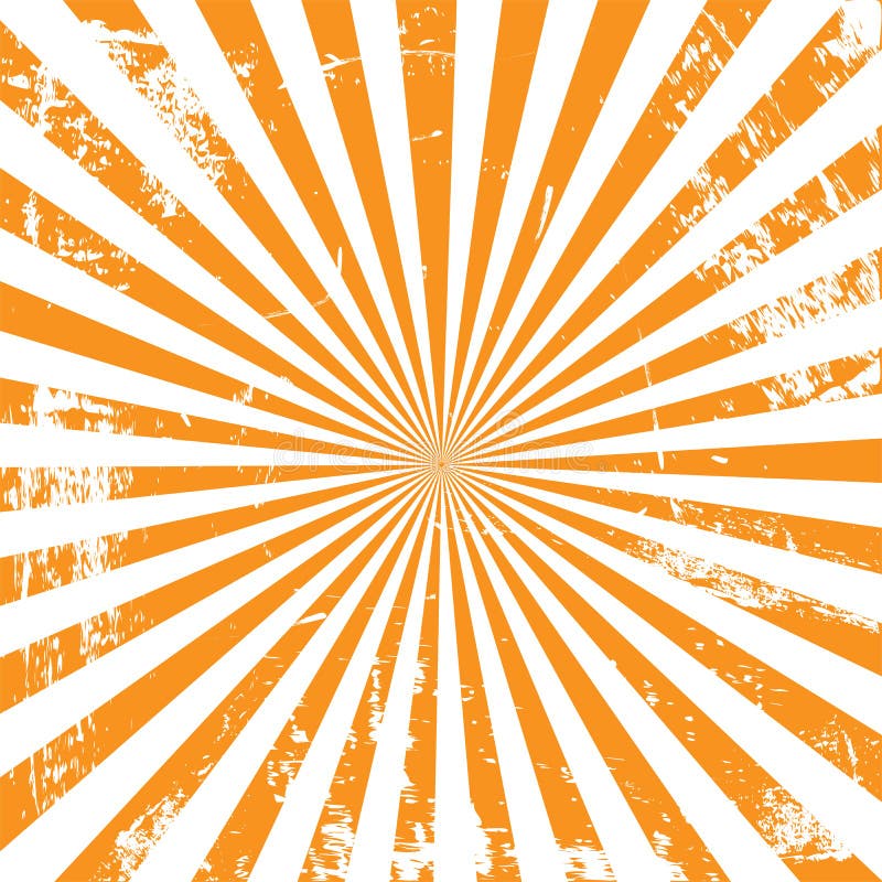 Retro Sunburst Ray In Vintage Style Abstract Comic Book Background