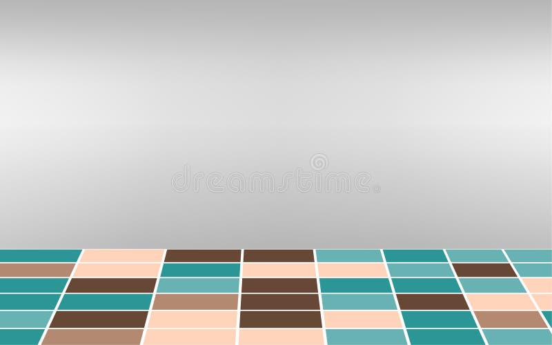 Colorful floor in the room stock vector. Illustration of concrete ...