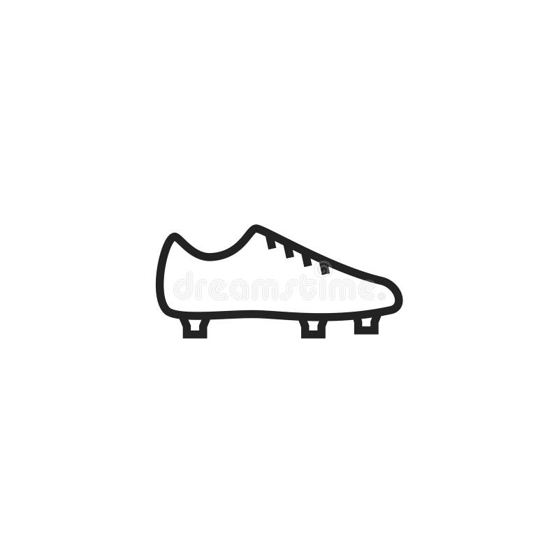 Football Boots Oultine Vector Icon, Symbol or Logo. Stock Vector ...