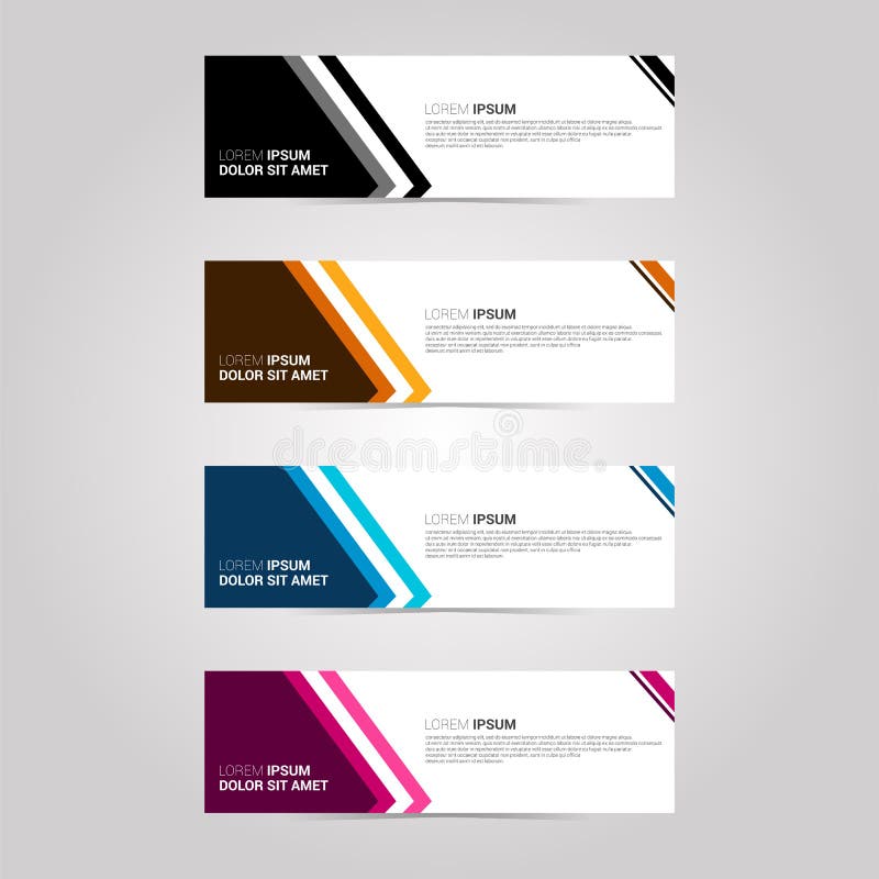 Banners for Place an Advertising Information with Several Color Choices ...