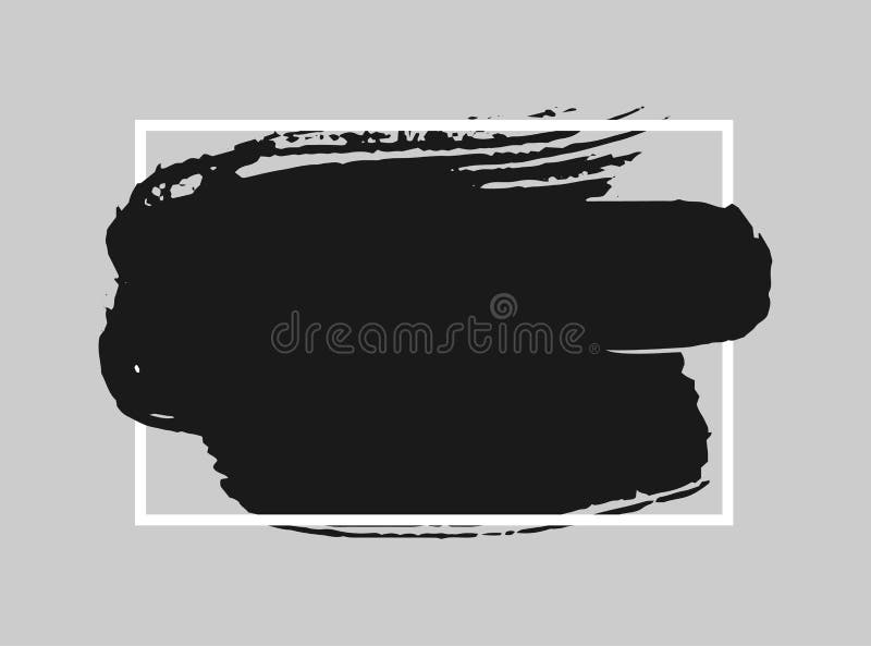 Rectangular Brush Stroke Black Stock Illustrations – 940 Rectangular ...