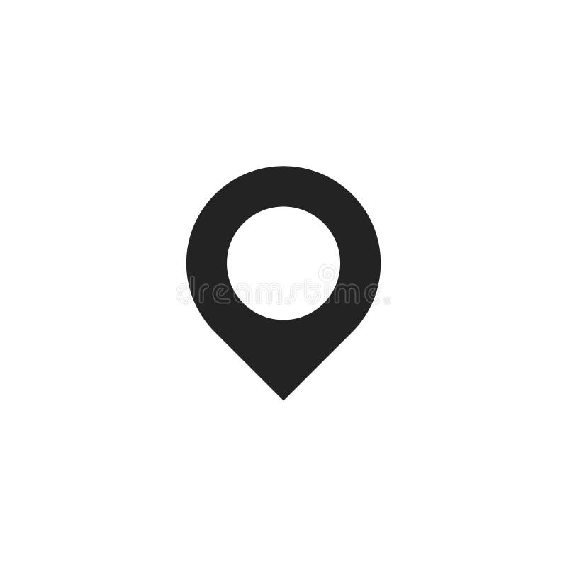 Map Pin Glyph Vector Icon, Symbol or Logo. Stock Vector - Illustration ...