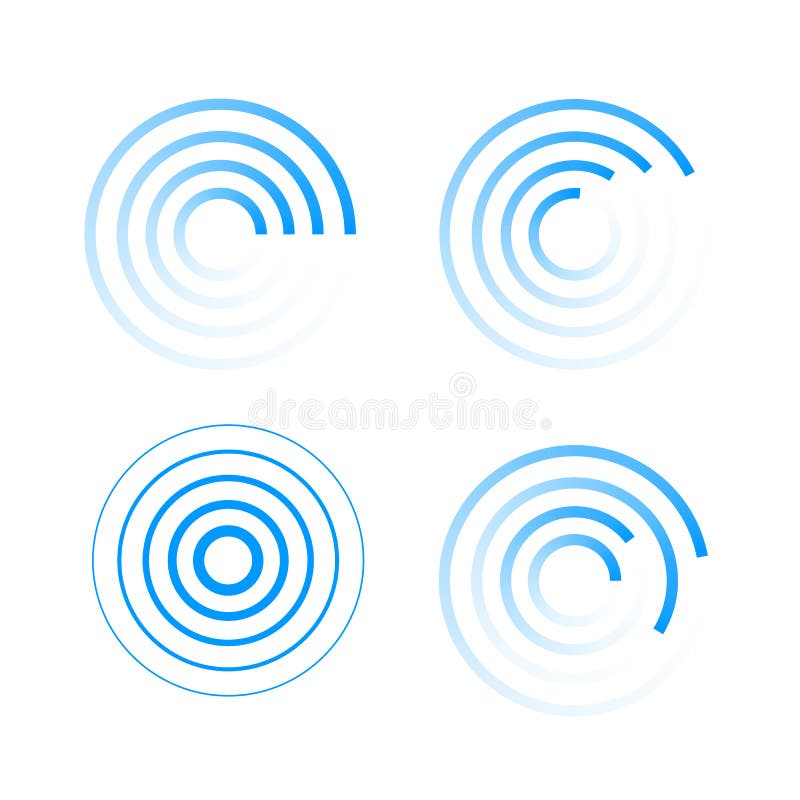 Set of radar icons. stock vector. Illustration of element - 141174036