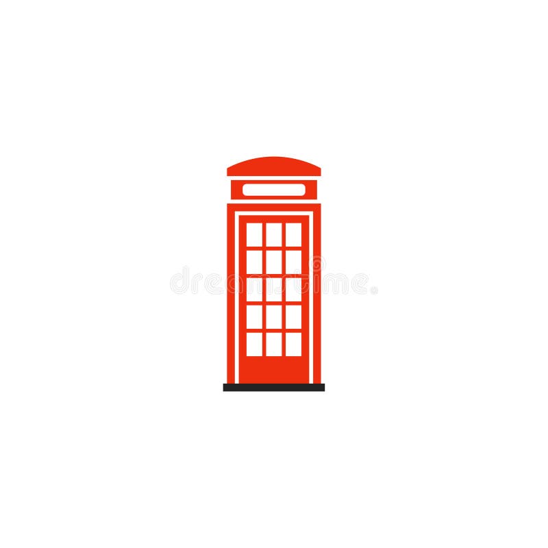 Phone Box Flat Icon Vector, Symbol Or Logo. Stock Vector - Illustration ...