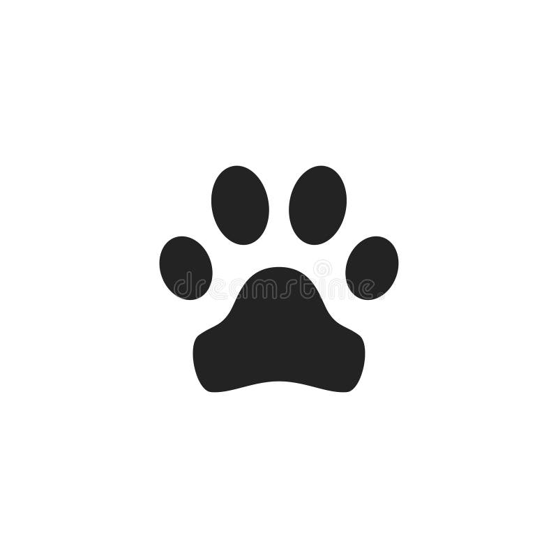 Animal Track Flat Icon Vector, Symbol or Logo. Stock Vector ...