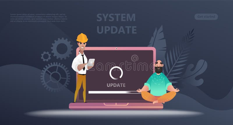 Update System Icon Vector. Modern Flat Design Vector Illustration ...