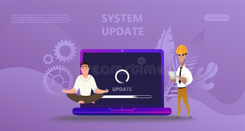 Maintenance Update System Upgrate Concept. Stock Illustration ...