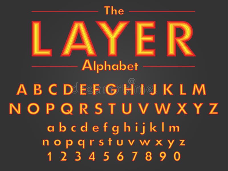 Layer Font Stock Illustrations – 11,517 Layer Font Stock Illustrations ...