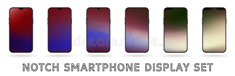 Different Vector Smartphone Display Notches Set Stock Vector ...