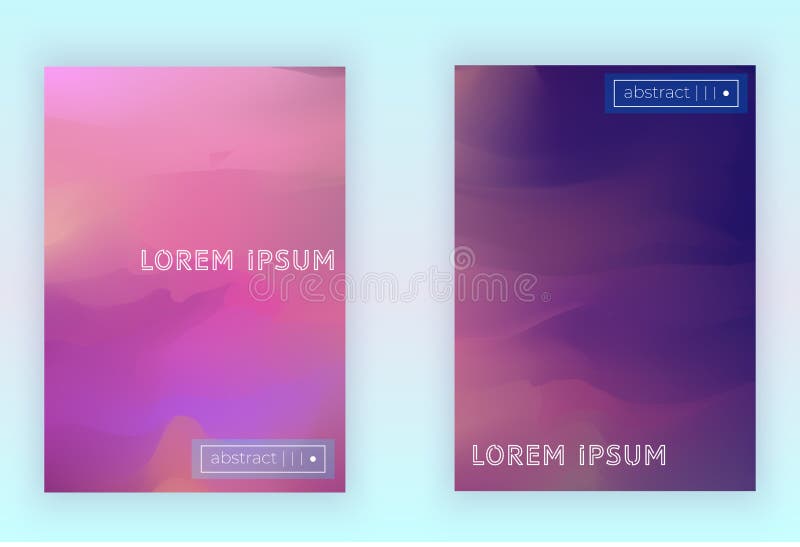 Abstract Cloudy Vector Background Cover Set Stock Vector - Illustration ...