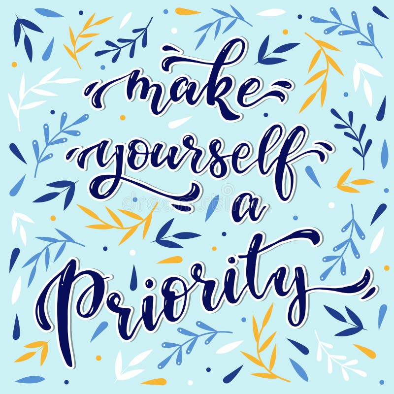 Cute Hand Lettering Inspirational Quote for Posters, Prints Stock ...