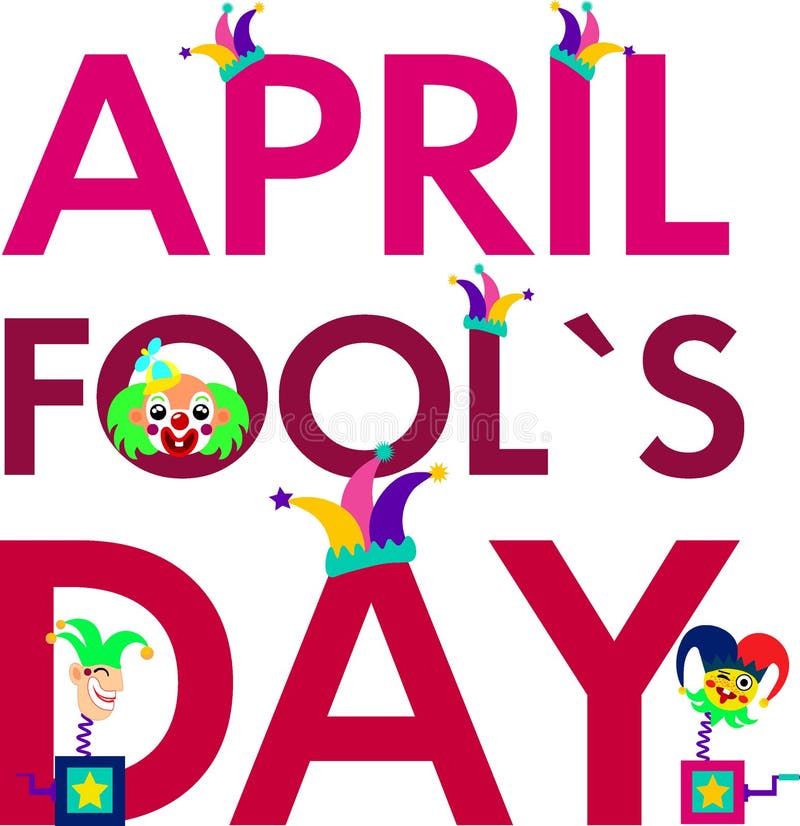 Set for the First of April with a Jester and Box To the Fool`s Day ...