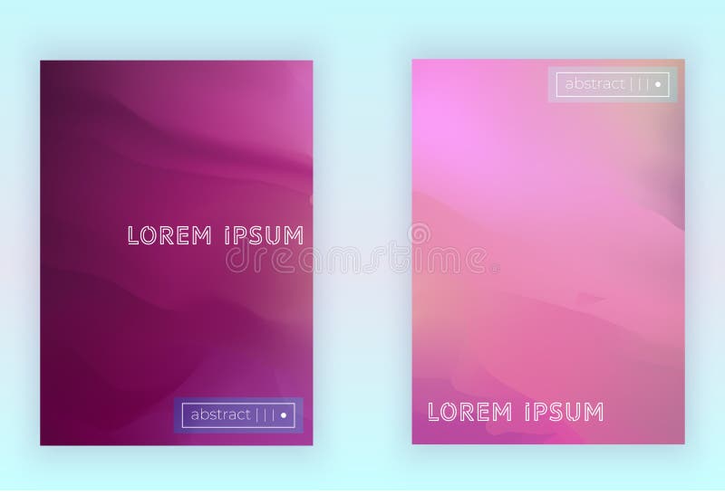 Abstract Cloudy Vector Background Cover Set Stock Vector - Illustration ...