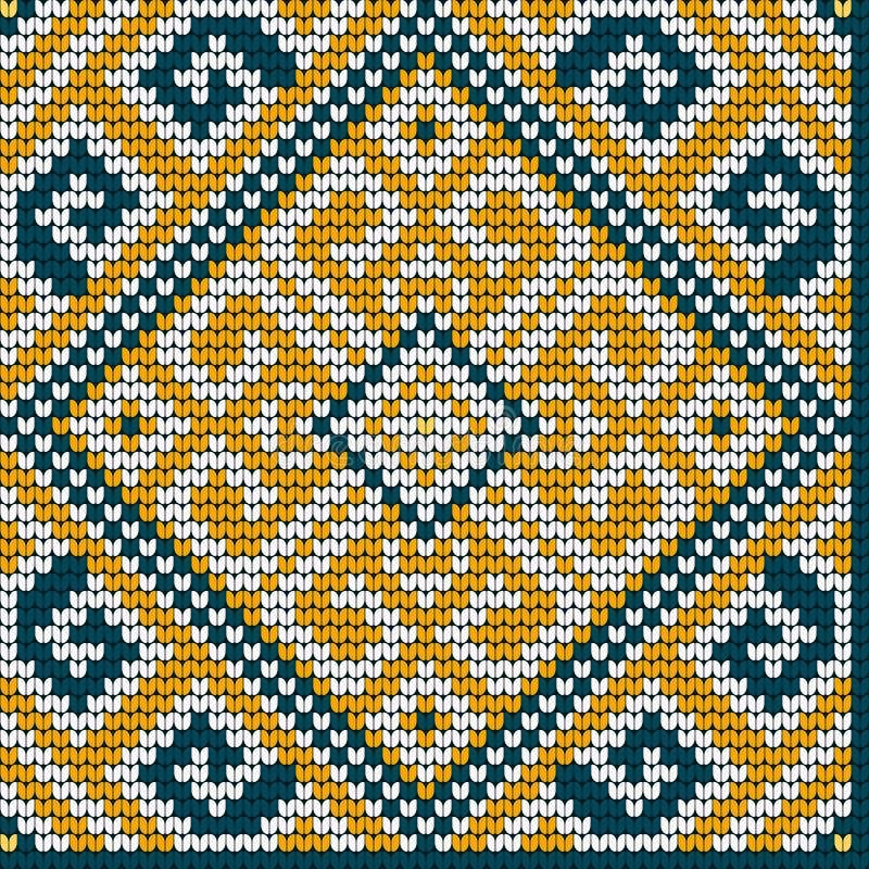Traditional Baltic Knitting Pattern Stock Illustration - Illustration ...