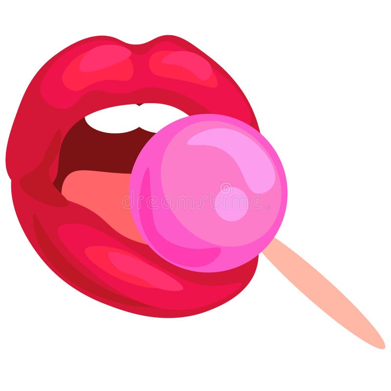 Lollipop Lips Stock Illustrations – 973 Lollipop Lips Stock ...