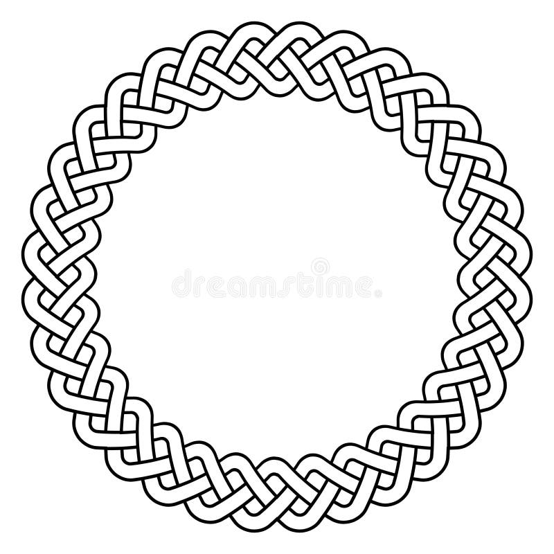 Celtic Knot Round Frame stock vector. Illustration of border - 145707786